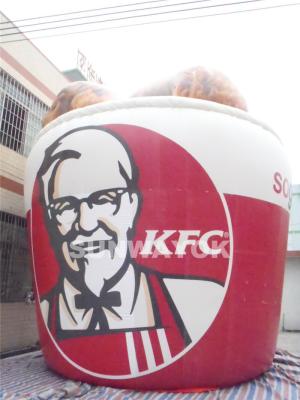 China Cubeta inflável da família de KFC/balão inflável da cubeta de KFC à venda