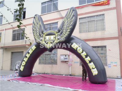 China Arco inflável de Eagle do preto da decoração do evento com o 0.55mmPVC para a propaganda exterior à venda