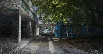Sample color point cloud visualization from EasyScan M10/M10+