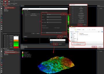 Contour line output from EPiCloud Center software