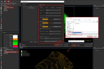 Elevation point data output from EPiCloud Center software