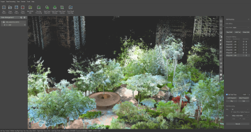 Point cloud roaming visualization