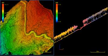 Sample data output from EliteScan W50 LiDAR system