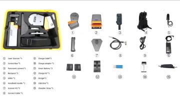 Complete accessory kit for Easyscan M10/M10+ LiDAR system