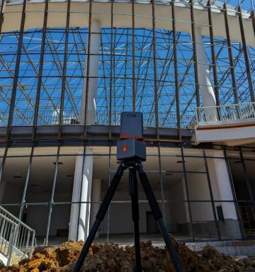 3D model of scanned steel structure