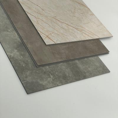 Cina Pietra vergine impermeabile Piastrella di plastica in profondo in rilievo SPC Piastra di pavimento in vinile con clic in vendita