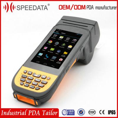 Cina Stampante terminale di Handeld PDA di androide dei Gps di Wifi GSM con l'analizzatore dell'impronta digitale di biometria per il controllo mobile del biglietto in vendita