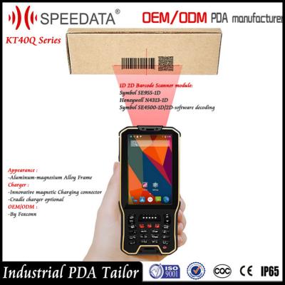 China Aktentaschencomputer-Barcodescanner Dual Sim-Karte 4G Android mit Leser NFC RFID zu verkaufen