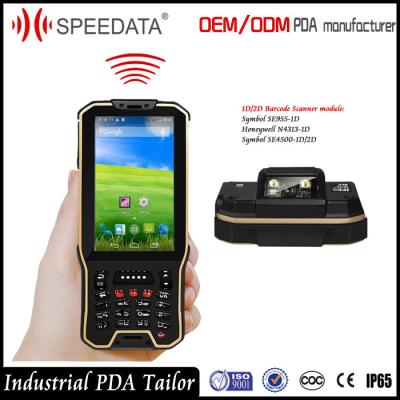 China Van de Kaartrfid van handandroid Nfc de Lezers Mobiele Industrieel met Streepjescodescanner in een Eenheid Te koop