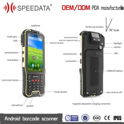 Cina Lettori di codici a barre 8GB di SPEEDATA 2d Android ROM + 2GB RAM per raccolta dei rifiuti in vendita