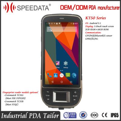 China Tragbare industrielle Android-Barcode-Scanner-Handfingerabdruck-Scanner zu verkaufen