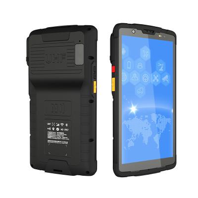 Cina Dispositivo tenuto in mano di PDA del lettore di codici a barre del portatile della ROM del Octa-centro 2.0GH 2G RAM 16G di OS di Android 8,1 del lettore industriale di frequenza ultraelevata RFID in vendita
