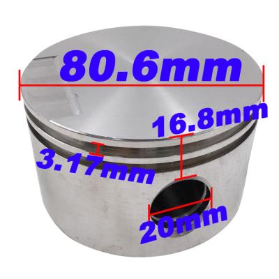 Cina refrigeration compressor spare parts for copeland aluminum 80.6 piston D8SK1-6000 D8SK2-7000 D8SK1-7000 in vendita