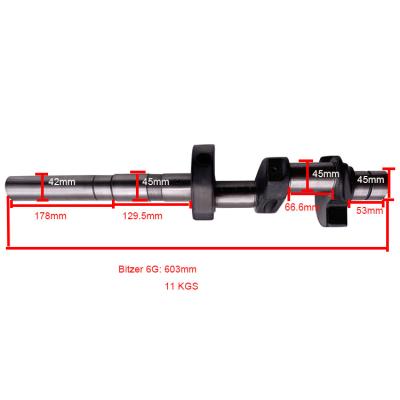 Cina Semi Hermetic Reciprocating Refrigeration for Bitzer Refrigerator Compressor Parts Crankshaft 6G 603mm in vendita