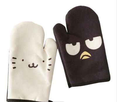 Cina Fumetto termoresistente ad alta temperatura Oven Gloves For Baking della tela in vendita