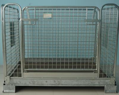 Cina Paletta a cassa enorme della maglia della gabbia di sicurezza del metallo Q235 metallico per il deposito e lo stoccaggio in vendita