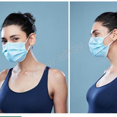 中国 3つの層Nonwoven FDAの単一の使用マスク 販売のため