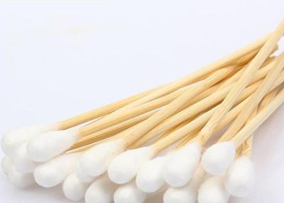 China De beschikbare 80 Stukken Getipt Katoenen zwabbert Enige Hoofd Houten Stok Te koop