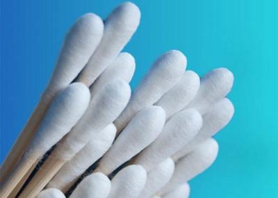 China 10cm Steriele Medische Katoenen Zwabbers Houten Stok voor Babyzorg Te koop