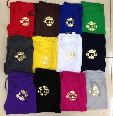 China los sweatpants altos de los pantalones de Terry del francés de la Recto-Pierna de la señora 22Kpcs sobreabastecen los pantalones de las mujeres en venta