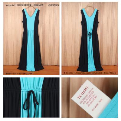 China women's Cheap surplus clothes selling leads,Plus & large size long maxi bohemi beach dress en venta