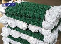 Quality Custom Fence Cyclone Wire Mesh Vinyl PVC Coated Chain Link Fence 5ft Green for sale