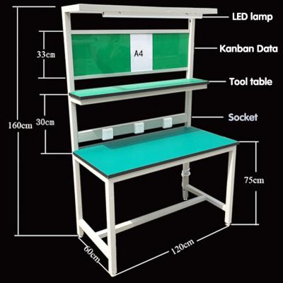 中国 工場ラボ用 120x60x160cmのアンチ静的作業台 販売のため