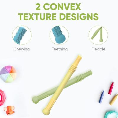 Cina Bastoni molli mettere i denti del silicone di 0.6x0.6 6.2inches per i bambini 0 6 mesi in vendita