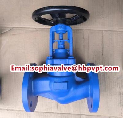 Quality DIN3356 cast iron flanged bellows globe valve factory for sale