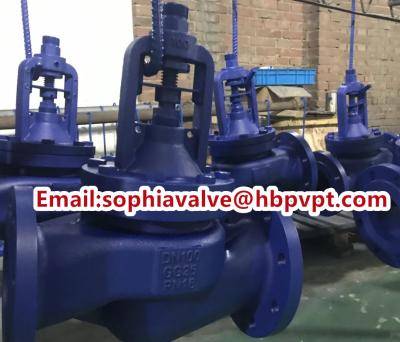 Quality DIN3356 cast iron flanged bellows globe valve factory for sale