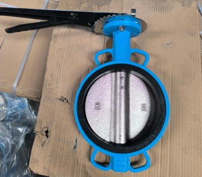 Quality export DN100 ductile iron JIS wafer butterfly valve for sale