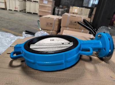 Quality export DN100 ductile iron JIS wafer butterfly valve for sale