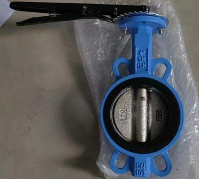 Quality export DN100 ductile iron JIS wafer butterfly valve for sale