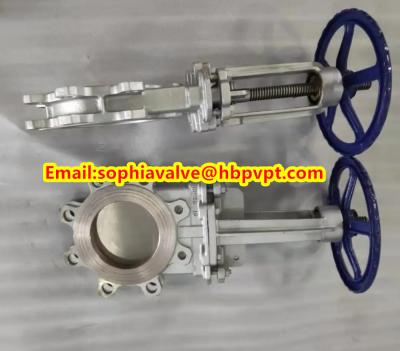 Quality JIS 10K cast steel knife gate valve factory from Xingtai for sale