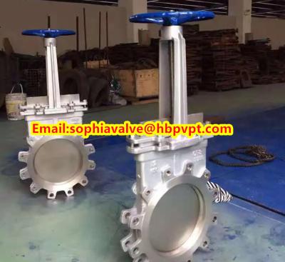 Quality JIS 10K cast steel knife gate valve factory from Xingtai for sale