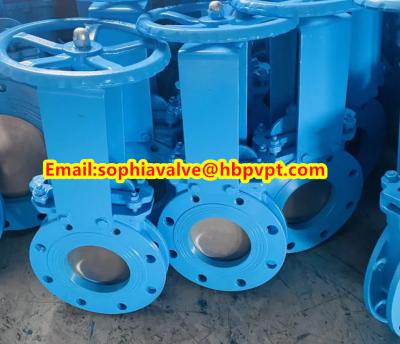 Quality JIS 10K cast steel knife gate valve factory from Xingtai for sale