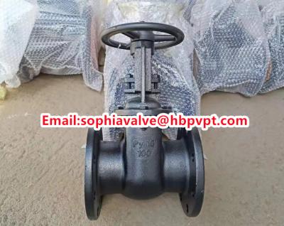 Quality Py 10 GOST rising stem cast iron gate valve for sale