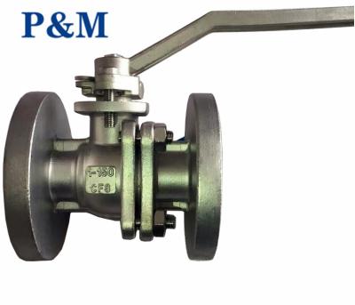 Quality 4'' 150LB CF8M 2-PC ball valve made in China for sale