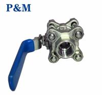 Quality 3-pc full port ANSI stainless steel ball valve for sale
