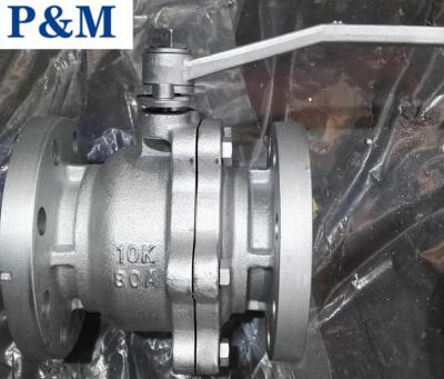 Quality JIS10K 150A cast iron 2-pc ball valve origin China for sale