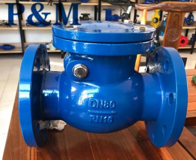 Quality cast iron metal seal GG25 flanged check valve for sale