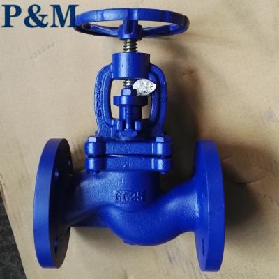 Quality DN50 PN16 GG25 flanged globe valve handwheel operation for sale