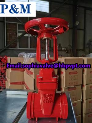 Quality PN16 PN25 grooved end cast iron gate valve for sale
