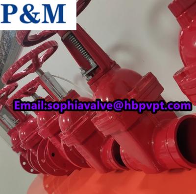 Quality PN16 PN25 grooved end cast iron gate valve for sale