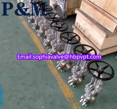 Quality stainless steel CF8 metal seal knife gate valve for sale