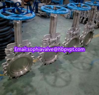 Quality stainless steel CF8 metal seal knife gate valve for sale