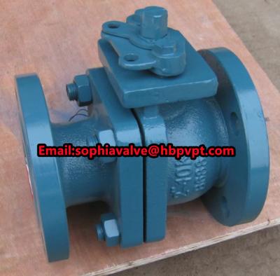 China price for JIS standard 10K cast iron 2-pc ball valve, factory located in Xingtai, Hebei for sale