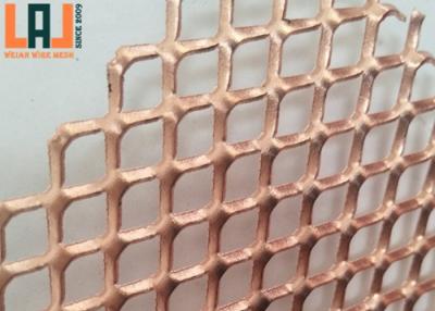 China Malla de Diamond Hole EMI Shielding Mesh 3x6 Mesh Opening Copper Expanded Metal en venta