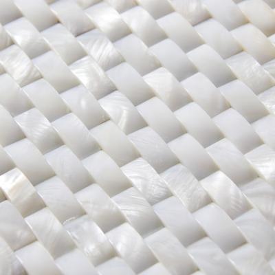 Chine Beau panneau de mur extérieur convexe de coquille de mer Shell d'eau douce décorant le panneau 10x20mm à vendre