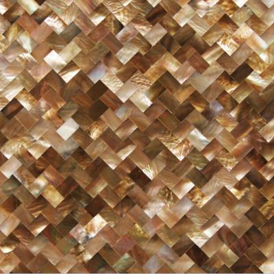Chine Le pingouin naturel Shell de revêtement mural de coquille de mer décorant le panneau de mur ajustent des morceaux 10x20mm à vendre